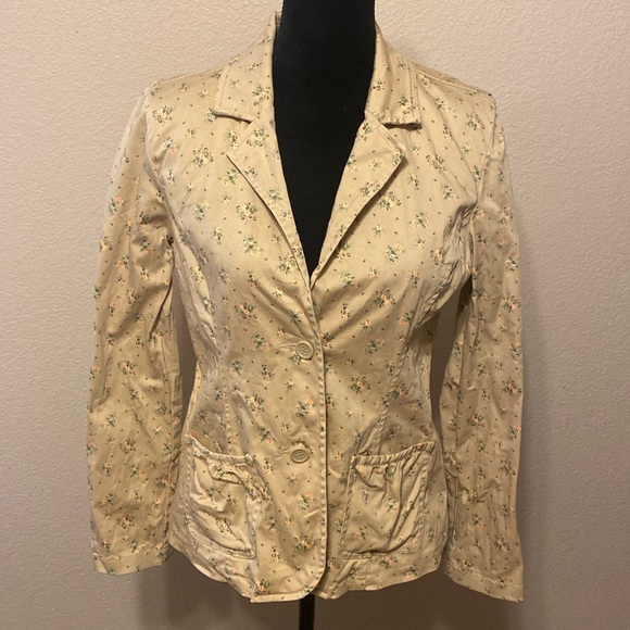 Limited Too | Jackets & Coats | Limited Too Tan Light Pink Floral ...